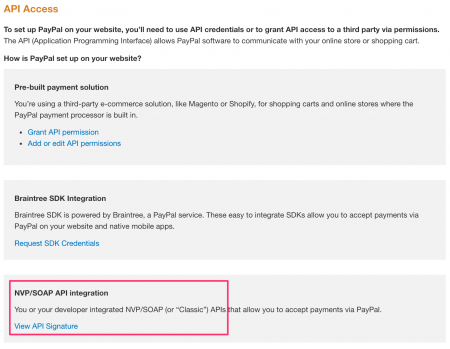 How to get PayPal API credentials username, password and signature? / Bylancer